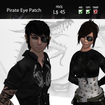 Second Life Marketplace - =Void= Pirate Eye Patch